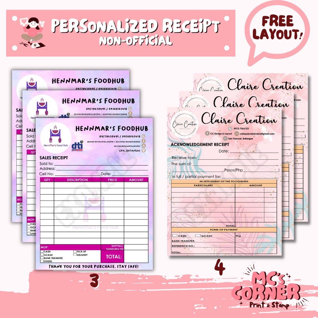 Personalized Receipt, Hobbies & Toys, Stationary & Craft, Art & Prints ...