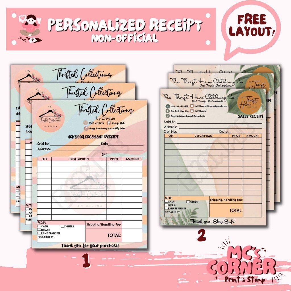 Personalized Receipt, Hobbies & Toys, Stationary & Craft, Art & Prints ...