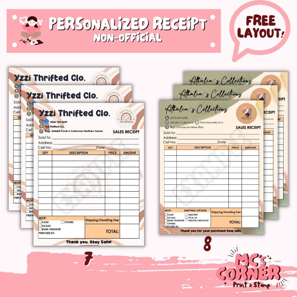 Personalized Receipt, Hobbies & Toys, Stationary & Craft, Art & Prints ...