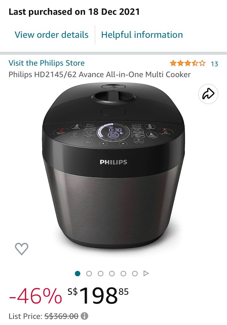 Philips Multi-Cooker, TV & Home Appliances, Kitchen Appliances, Cookers ...