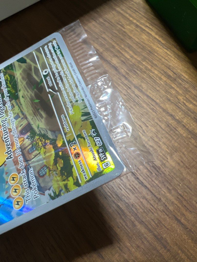 Pikachu Paldea Evolved ETB Promo English SV02 SV2 Sealed Card Pokemon ...