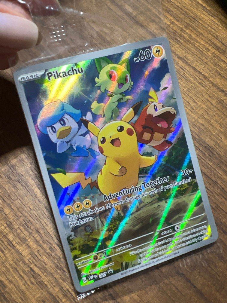 Pikachu Paldea Evolved ETB Promo English SV02 SV2 Sealed Card Pokemon ...