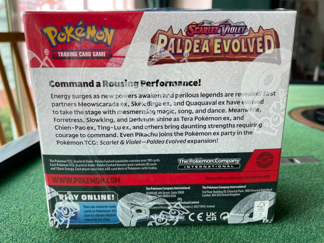 Pokemon Booster box SV02 Paldea Evolved - 1 Box, Hobbies & Toys, Toys & Games on Carousell
