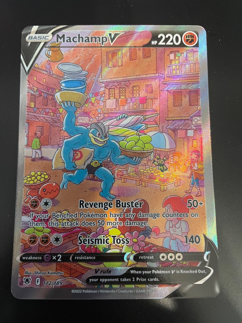 Pokemon TCG Astral Radiance Machamp V Alternate Art, Hobbies & Toys ...
