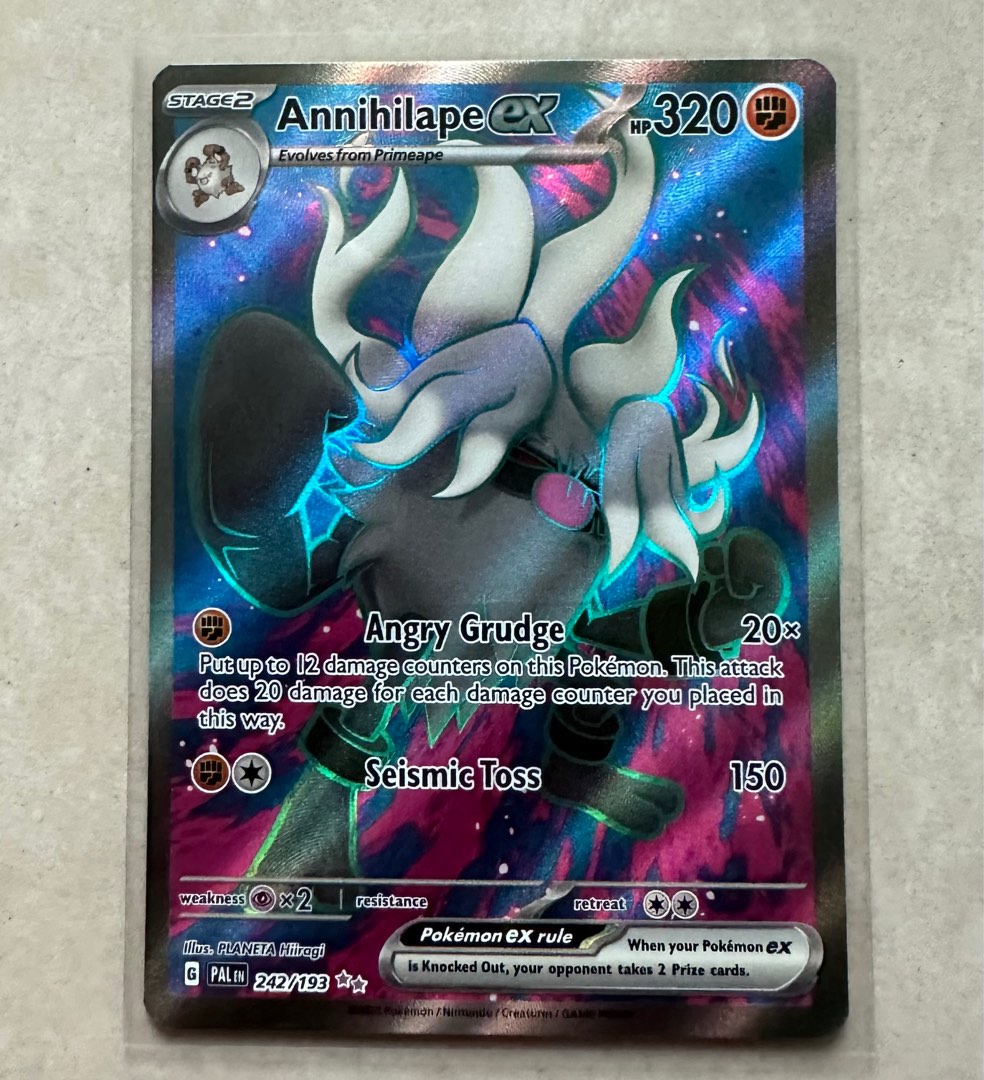 Pokémon paldea evolved annihilape ex full art SR card, Hobbies & Toys ...