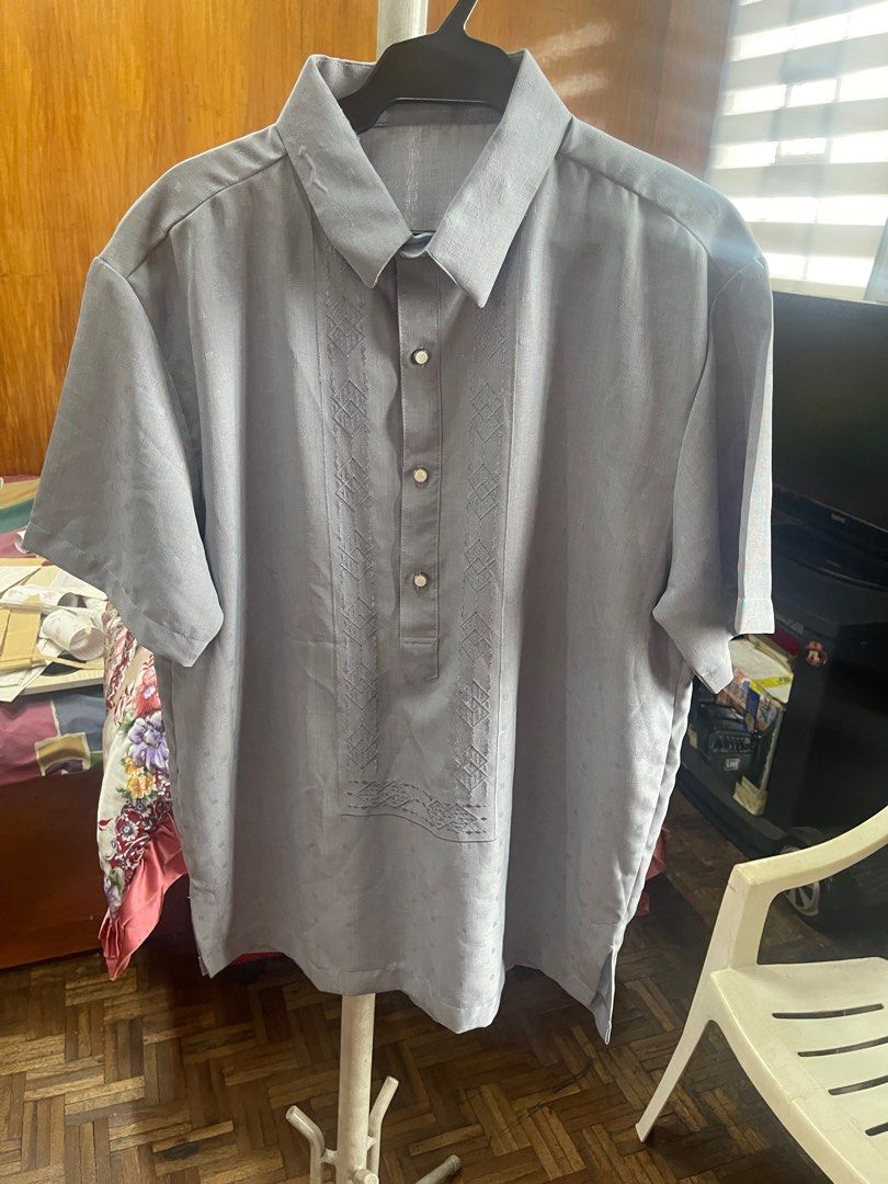 POLO BARONG GREY- LARGE - EXCLUSIVE on Carousell