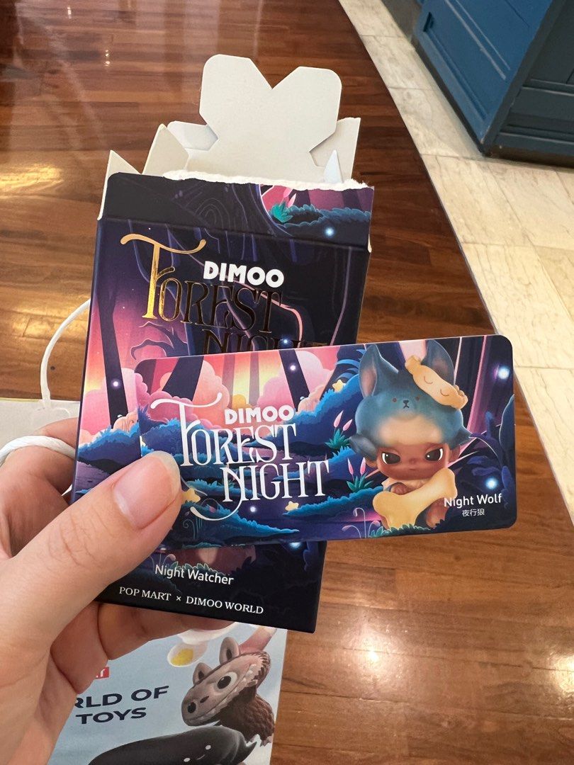 Popmart dimoo forest night wolf, Hobbies & Toys, Toys & Games on Carousell