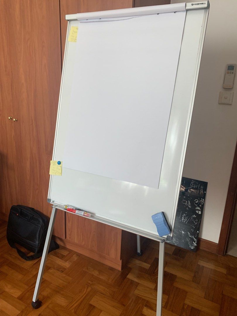 Professional Flipchart / Whiteboard, Furniture & Home Living, Home ...