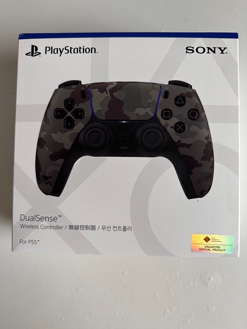 PS5 Dualsense Controller Camo Grey Local Set, Video Gaming, Gaming ...