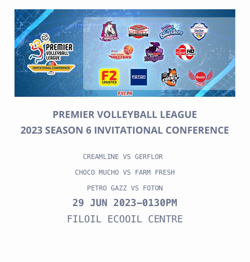 PVL ticket for June 29 on Carousell