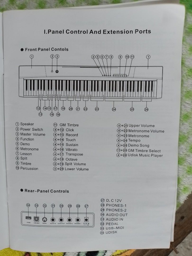 DAVIS D-885 KEYBOARD, Hobbies & Toys, Music & Media, Musical ...