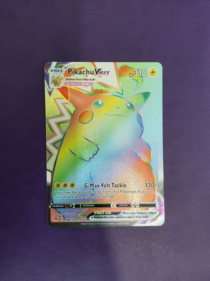 rainbow pikachu vmax, Hobbies & Toys, Toys & Games on Carousell