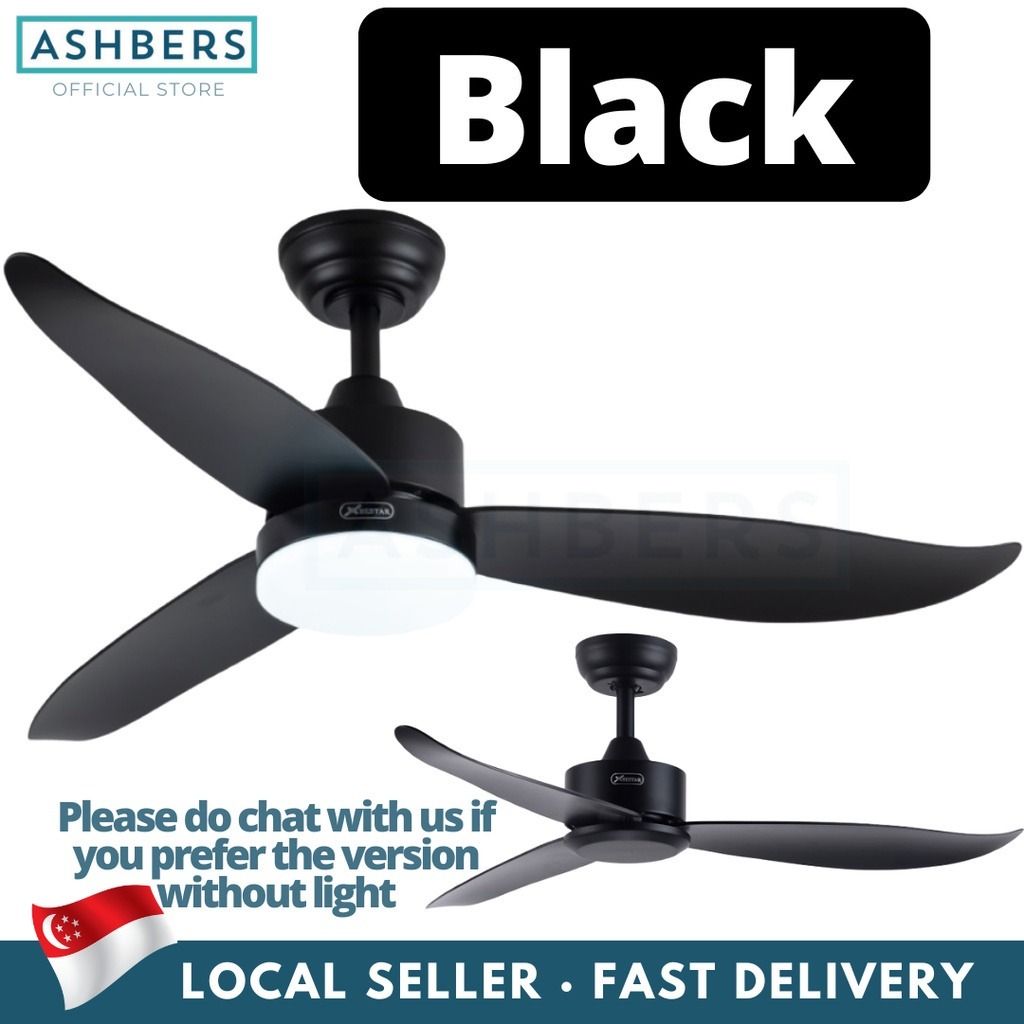 RAZOR 3 Blade Ceiling Fan with optional 24W Tricolour, Furniture & Home ...