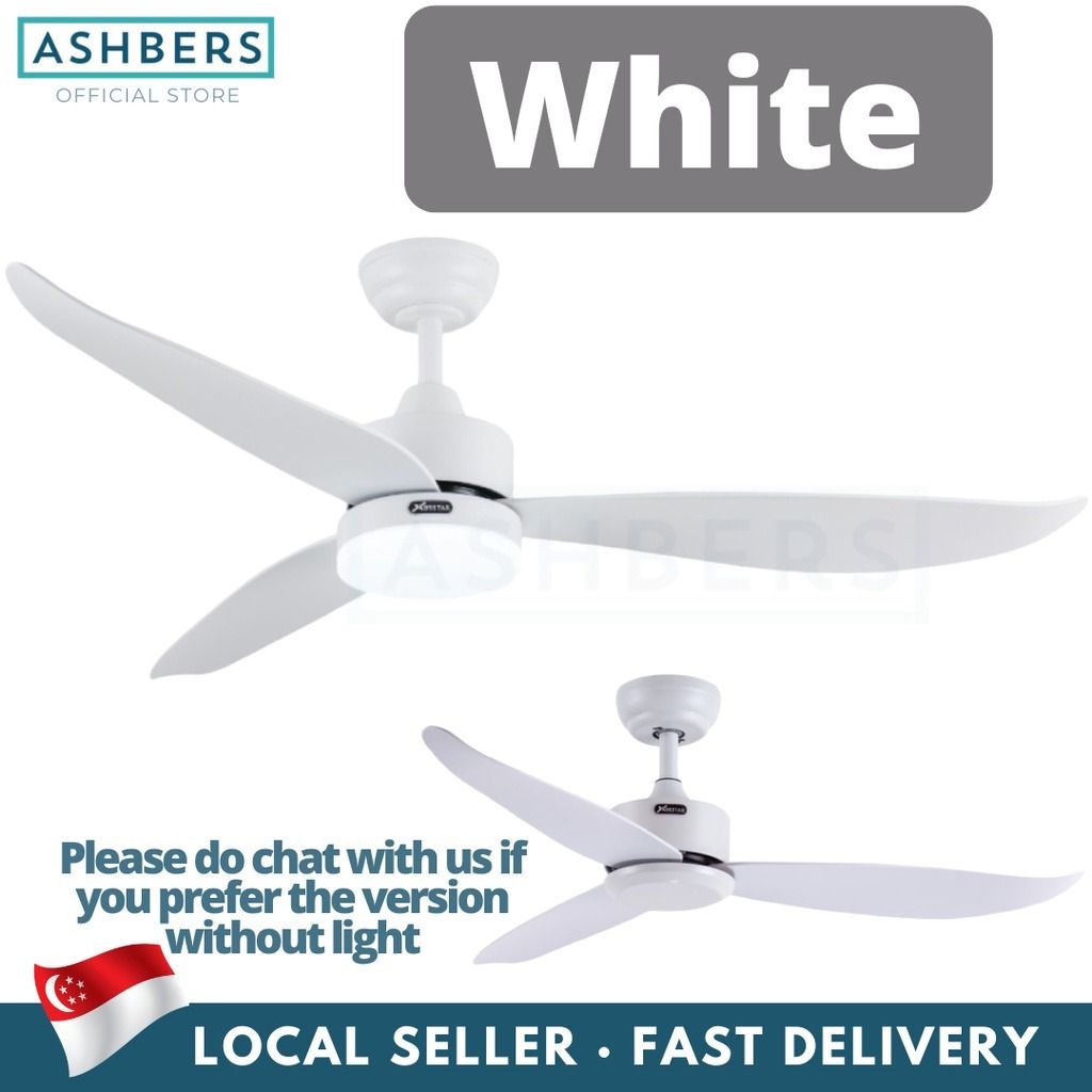 RAZOR 3 Blade Ceiling Fan with optional 24W Tricolour, Furniture & Home ...