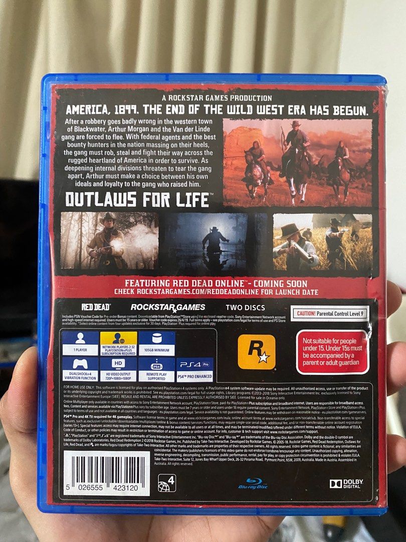 Red Dead Redemption 2, Video Gaming, Video Games, PlayStation on Carousell