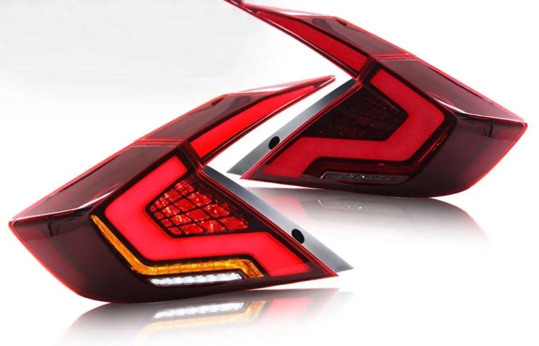 Honda Civic FC Red tinted tailight with sequential signals, Car ...