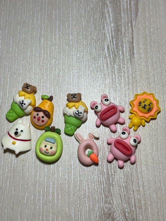 Resin Cute Cartoon Charms, Hobbies & Toys, Toys & Games on Carousell