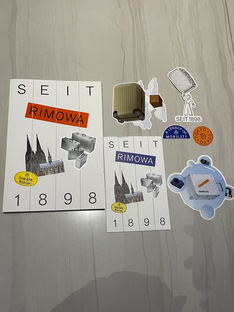Rimowa History Book & Luggage Stickers Set, Hobbies & Toys, Travel ...