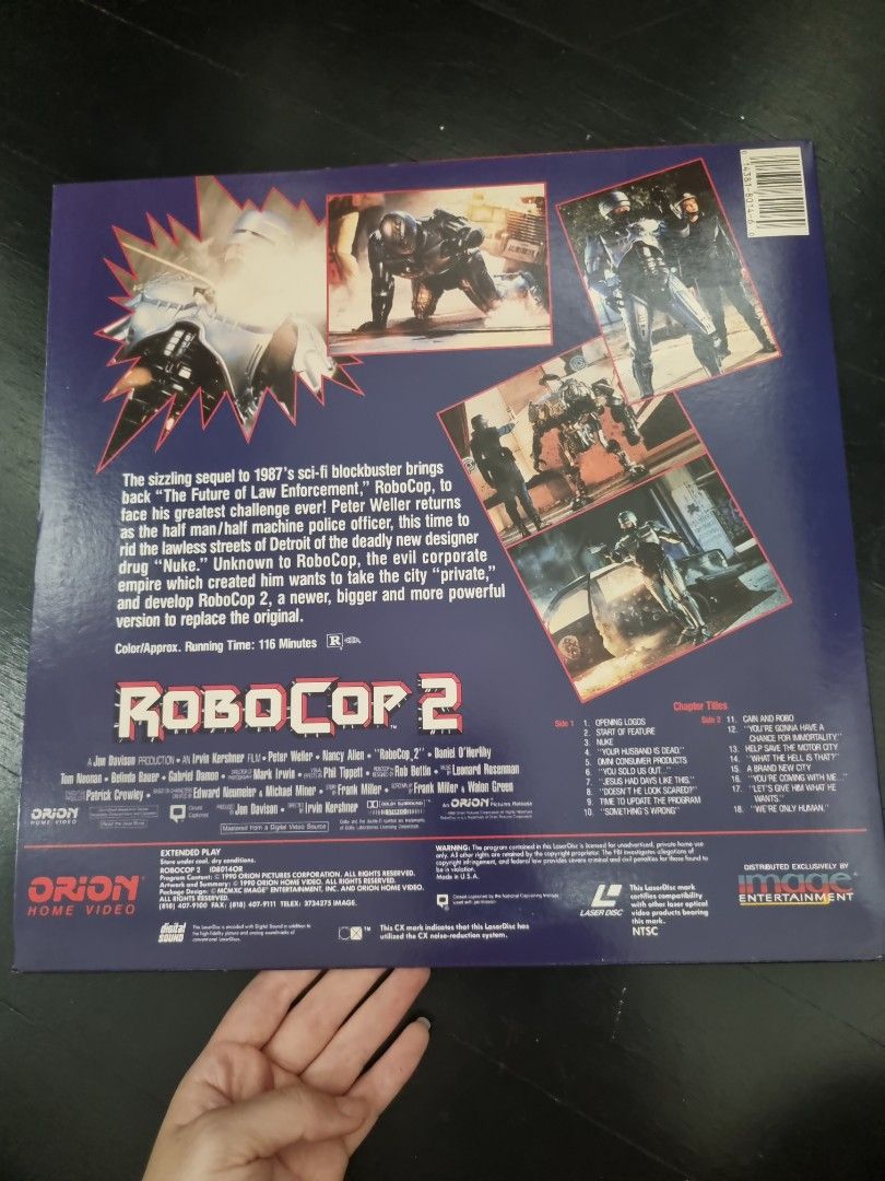 Robocop 2 Laser Disc, Hobbies & Toys, Music & Media, CDs & DVDs on ...