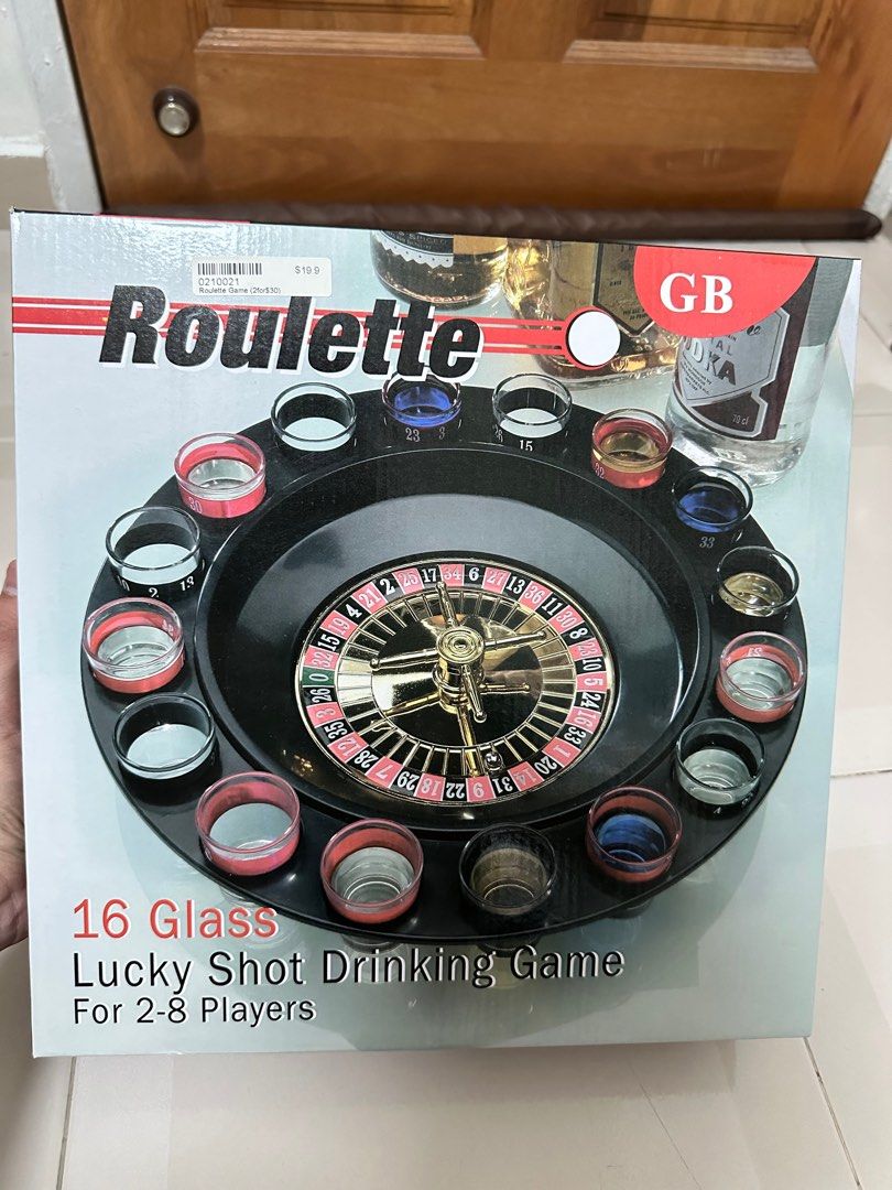 Roulette 16 Glass Lucky Shot Drinking Game, Hobbies & Toys, Toys ...