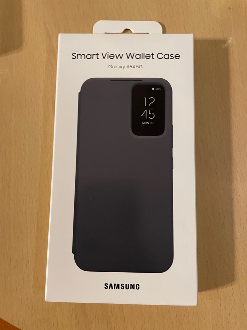 Samsung A54 Smart View Wallet Case, 手提電話, 電話及其他裝置配件, 手機套及手機殻 - Carousell