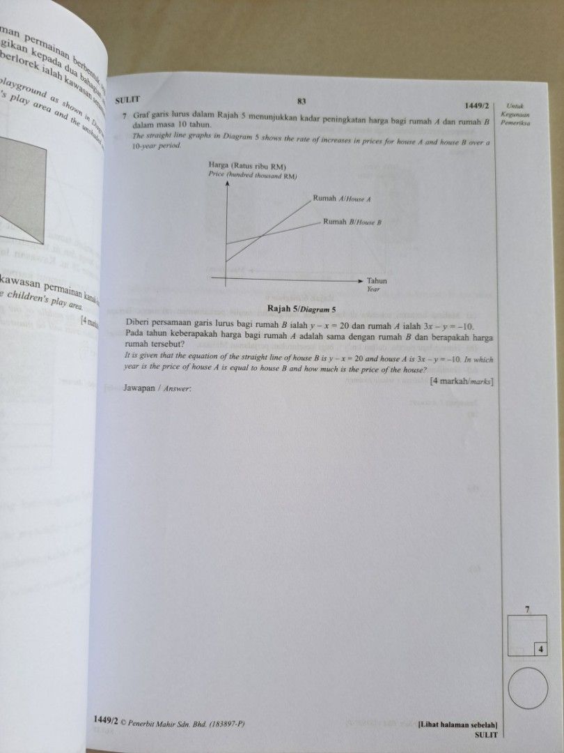 SBP MATEMATIK FORM 4 KSSM SPM, Hobbies & Toys, Books & Magazines ...