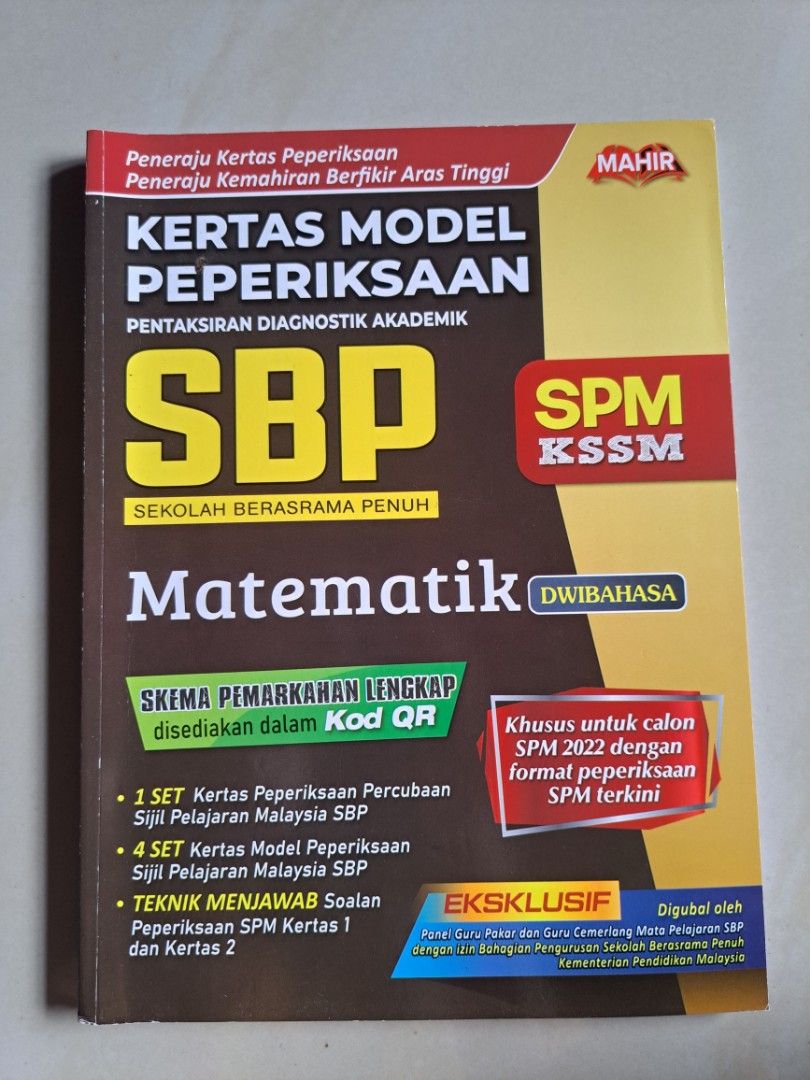 SBP MATEMATIK SPM KSSM FORM 4 & 5, Hobbies & Toys, Books & Magazines ...