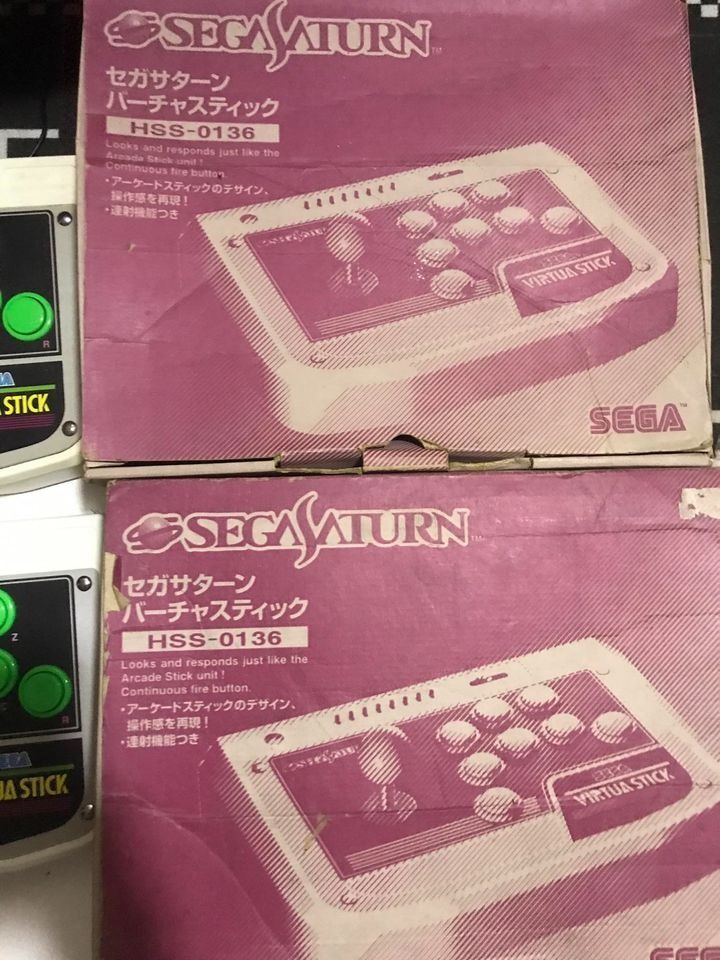 sega saturn virtua stick boxed, Video Gaming, Gaming Accessories, Controllers on Carousell