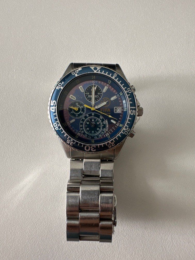Seiko 2002 FIFA World Cup Watch, Men's Fashion, Watches & Accessories ...