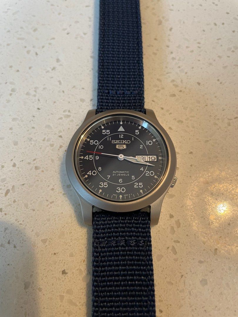 Seiko 5 Military Automatic Nylon Men Watch SNK807K2 SNK807, Luxury ...