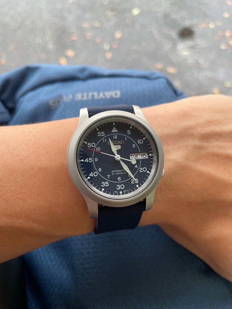 Seiko 5 Military Automatic Nylon Men Watch SNK807K2 SNK807, Luxury ...