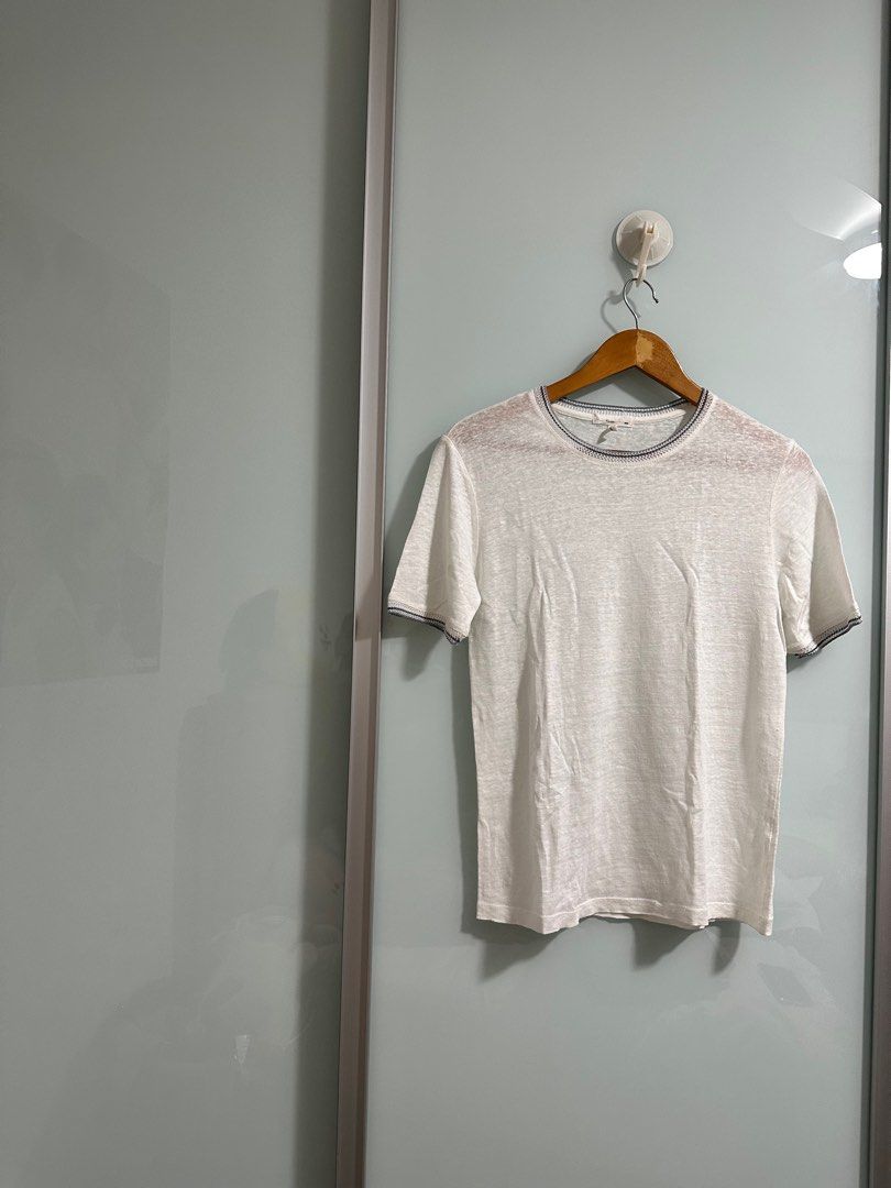 Semi translucent white top, Women's Fashion, Tops, Shirts on Carousell