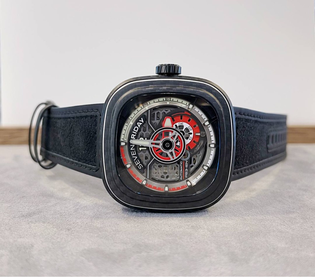 SevenFriday Ruby Carbon Automatic WATCH, Men's Fashion, Watches ...