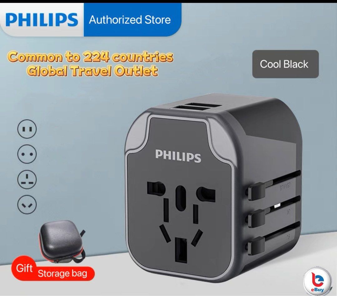 [SG Seller] Philips Universal Adapter, conversion plug, global ...