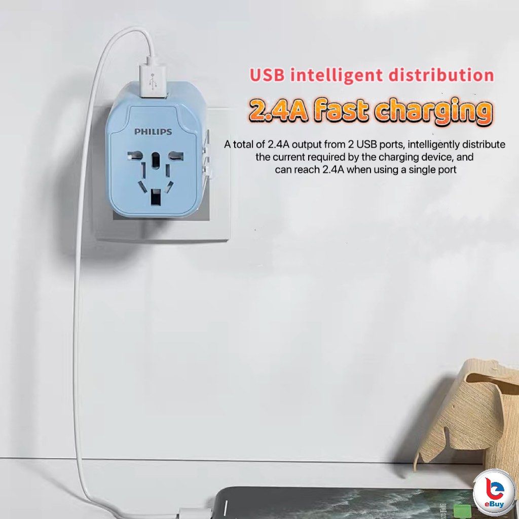 [SG Seller] Philips Universal Adapter, conversion plug, global ...