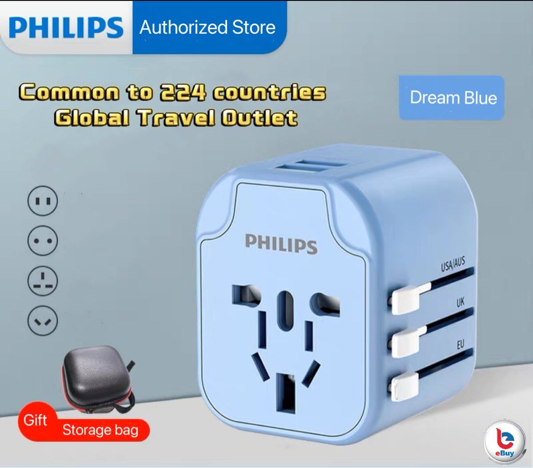 [SG Seller] Philips Universal Adapter, conversion plug, global ...