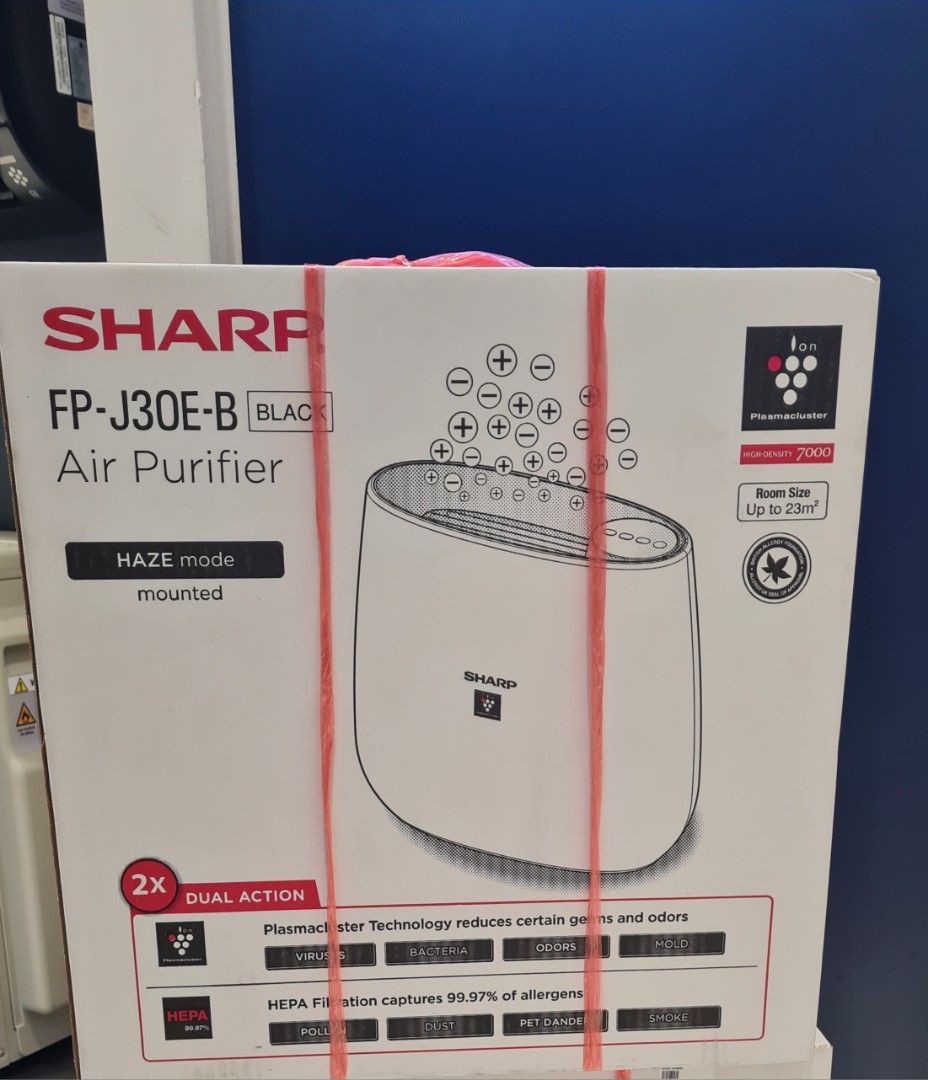 Sharp Air Purifier FP-J30E-B with warranty, TV & Home Appliances, Air ...