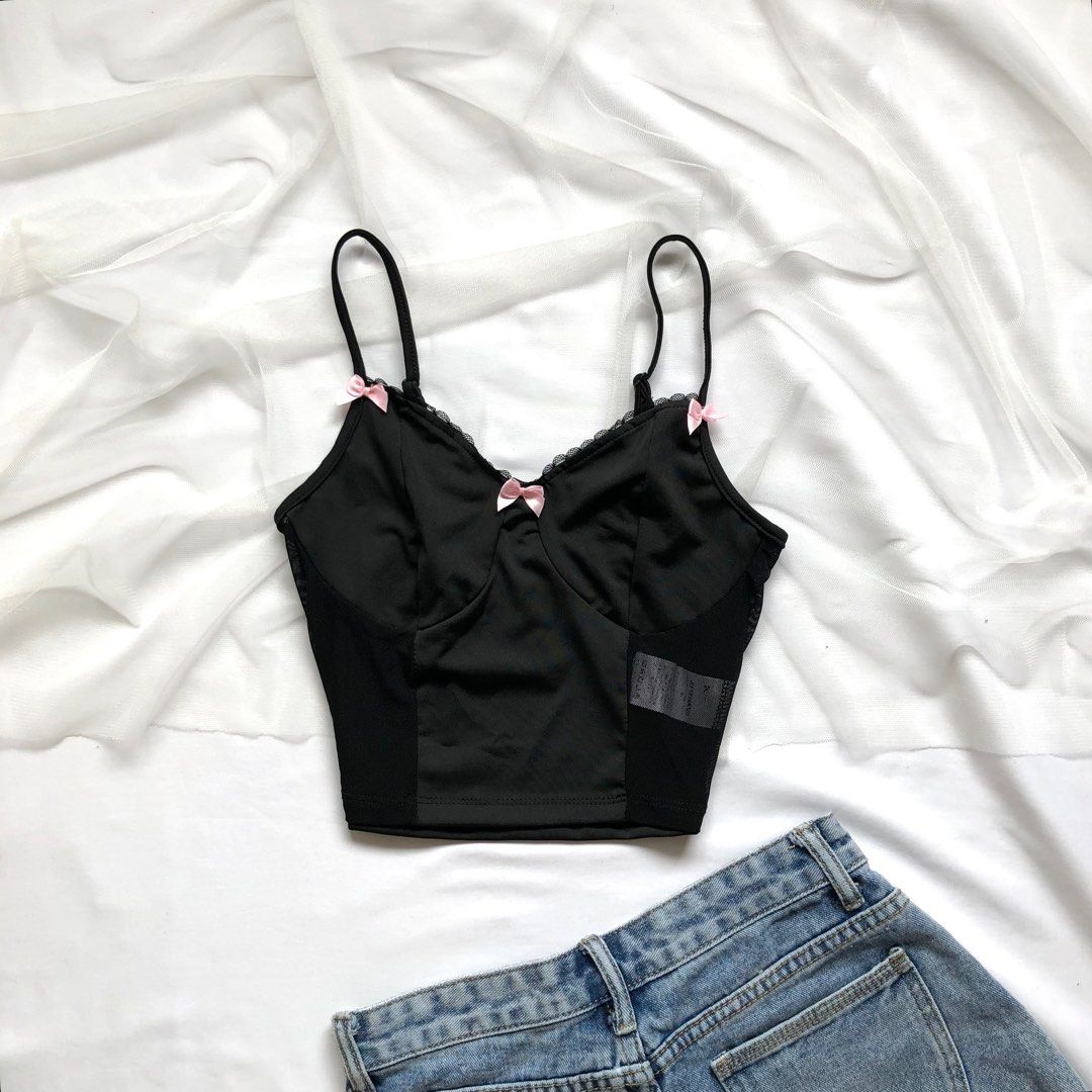 Shein y2k top, Women's Fashion, Tops, Sleeveless on Carousell