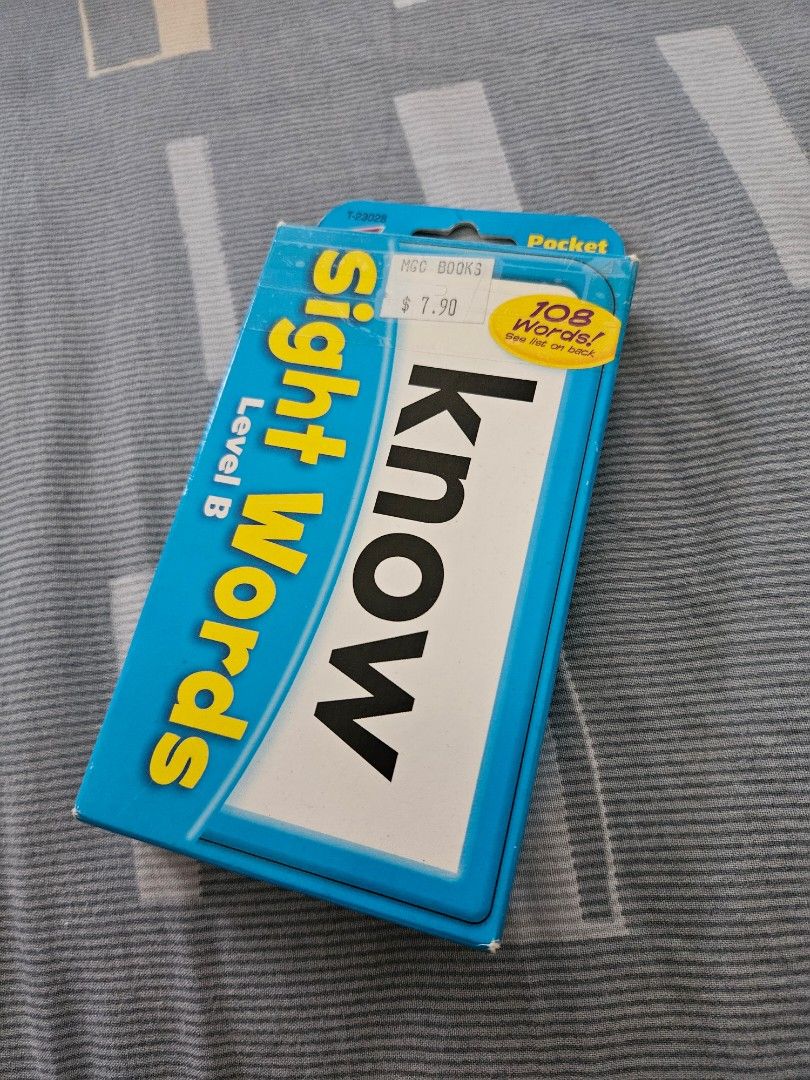 Sight words Level B - 108 words, Hobbies & Toys, Books & Magazines ...