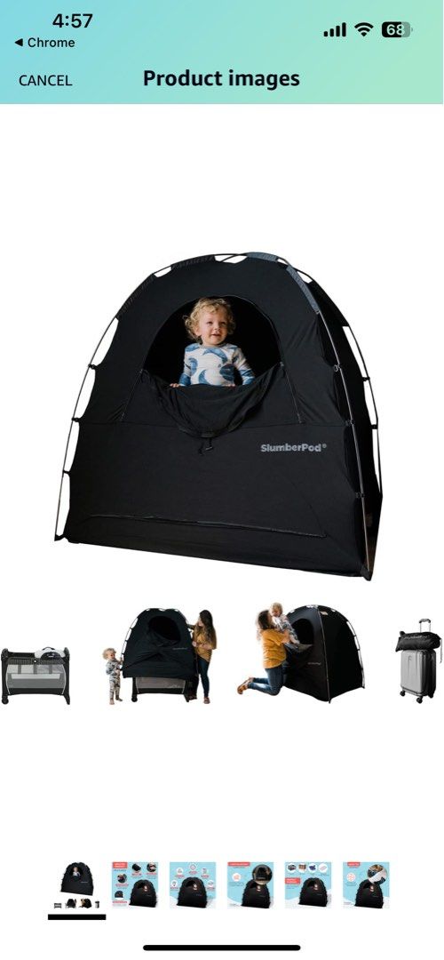 Slumberpod with Homebase and slumberpod fan, Babies & Kids, Baby ...