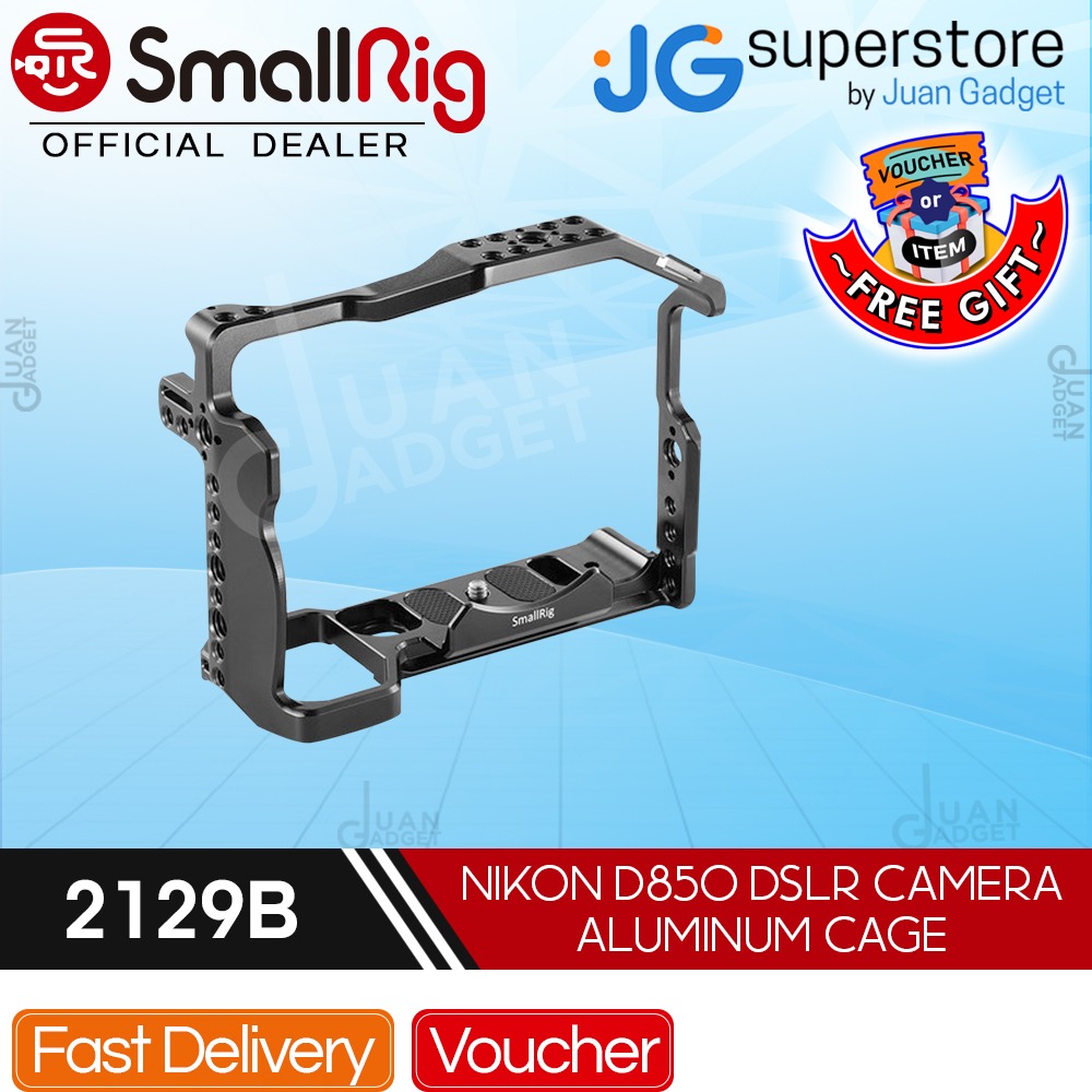 SmallRig Camera Cage for Nikon D850 with ARRI-Style Threaded Holes ...