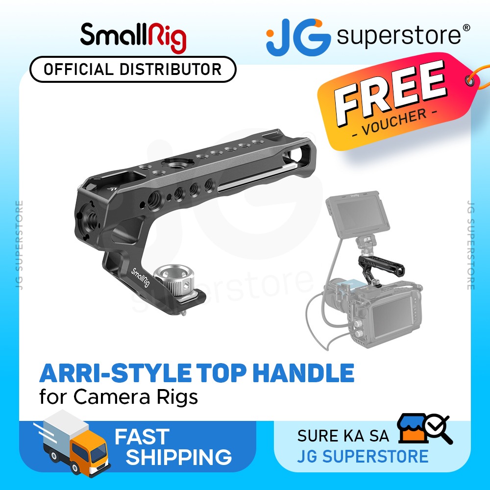 SmallRig Ergonomic Universal Top Handle with ARRI Style Anti-Twist ...
