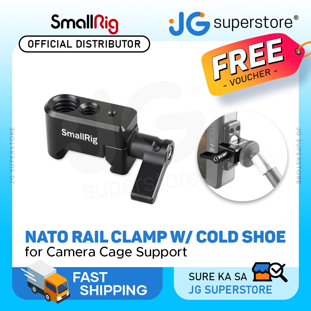 SmallRig Quick Release Lightweight Aluminum NATO Clamp with Safety NATO ...