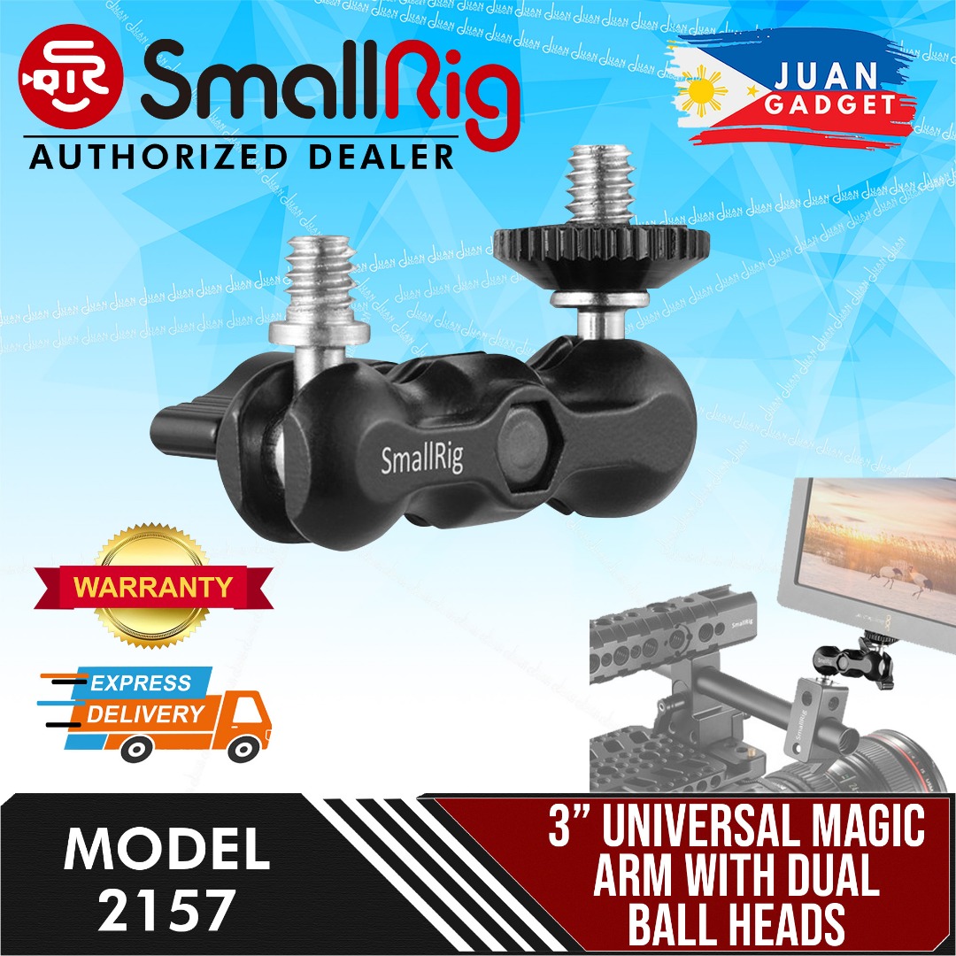 SmallRig Universal Magic Arm with Dual Ball Heads (3inches, 1.4-20 ...