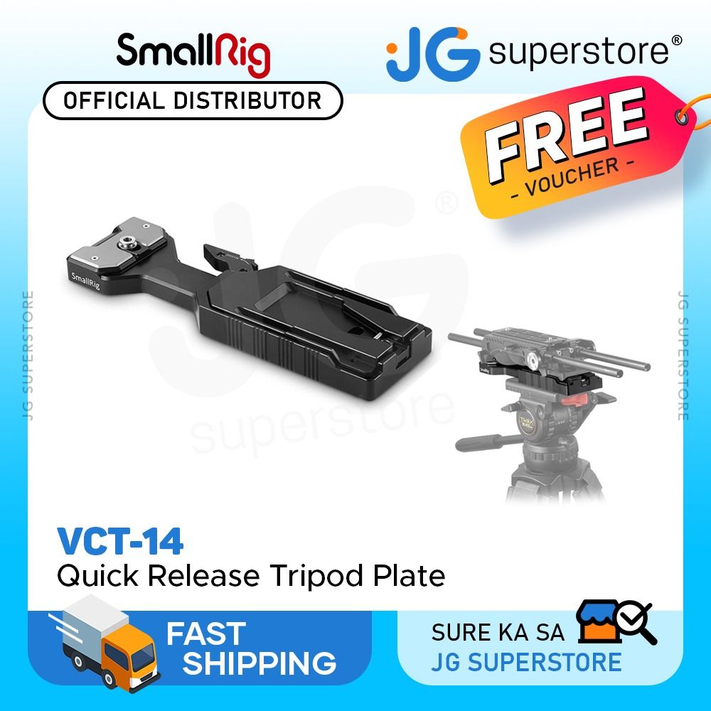 SmallRig VCT-14 QR Quick Release Tripod Adapter Shoulder Plate with ...