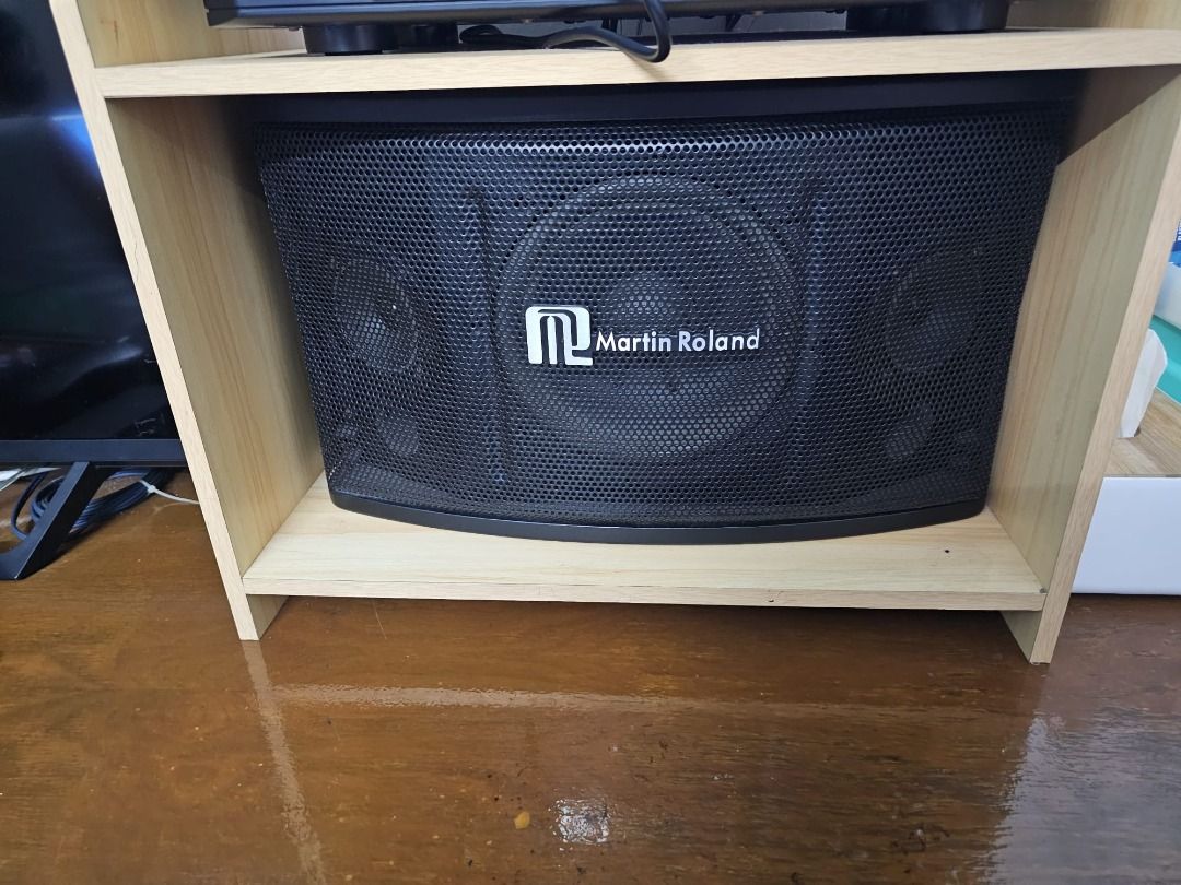 Sound system (Martin Roland Speaker + Amplifier + 2 wireless mic ...