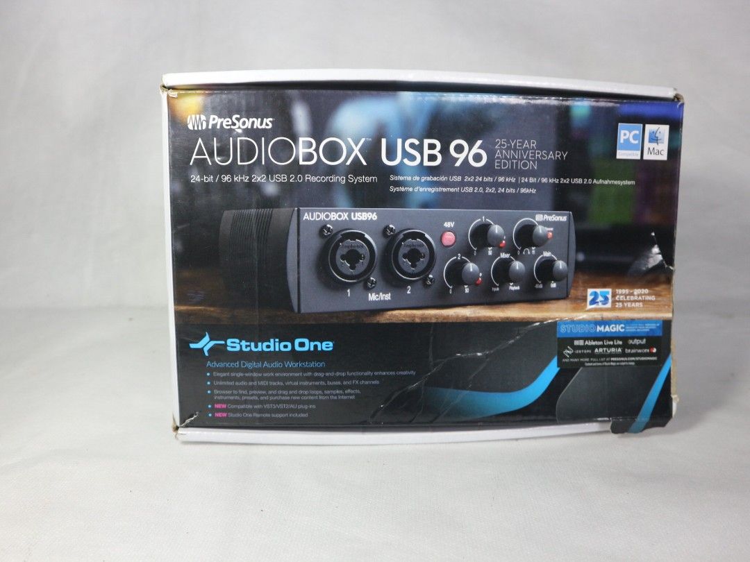SOUNDCARD PRESONUS AUDIOBOX USB 96 SOUND CARD AUDIO BOX, Elektronik ...