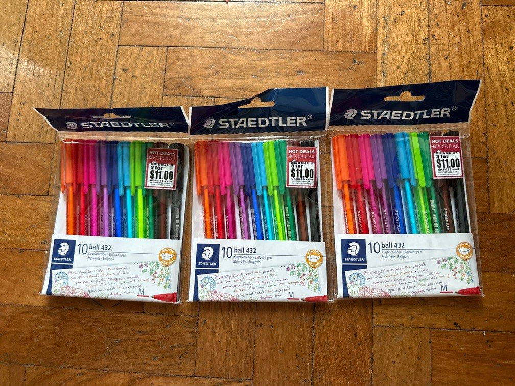 steadler ballpoint pens set of 10, Hobbies & Toys, Stationery & Craft ...