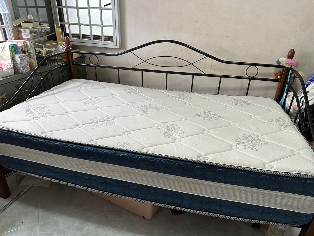 Super single bed, Furniture & Home Living, Furniture, Bed Frames ...
