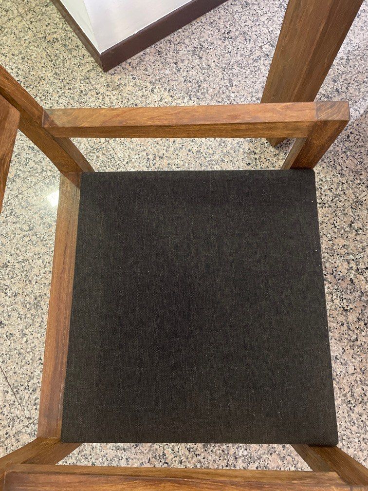 Teak dining table, 2 meters, with 8 chairs full set, Furniture & Home ...